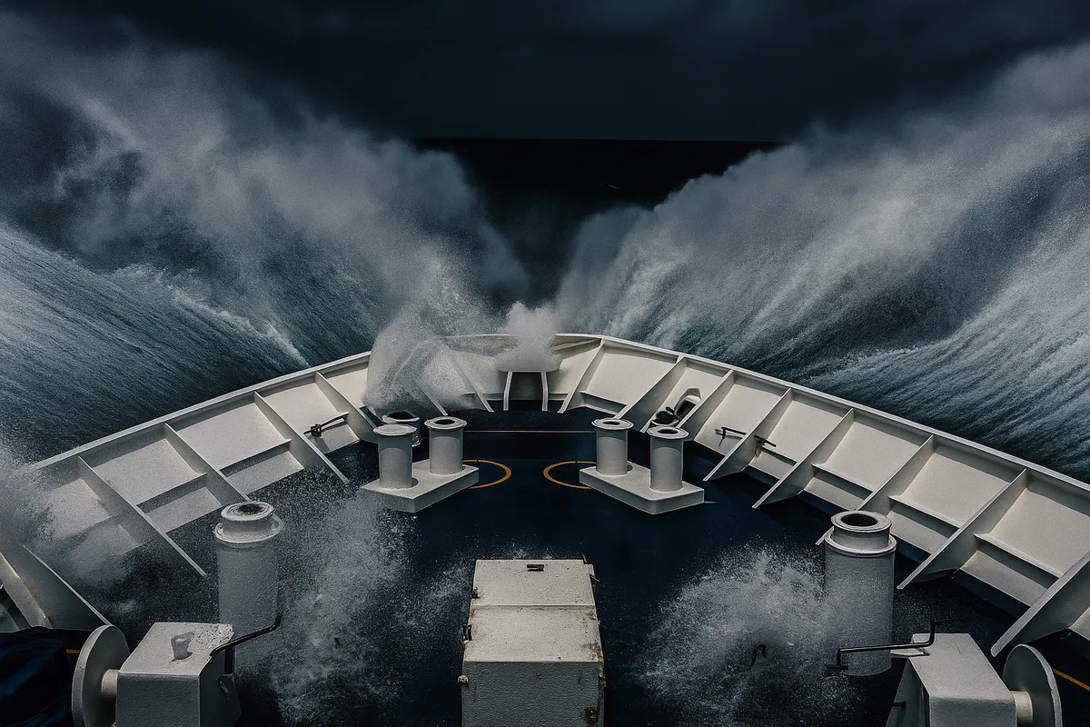 Ocean Explorer Navigates 40-Foot Waves in Drake Passage Antarctic Crossing